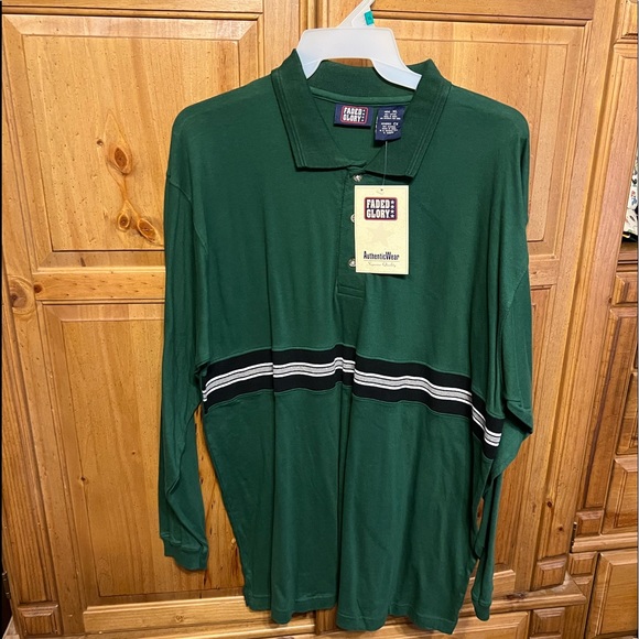 Faded Glory | Shirts | Mens Faded Glory Long Sleeved Polo Hunter Green ...
